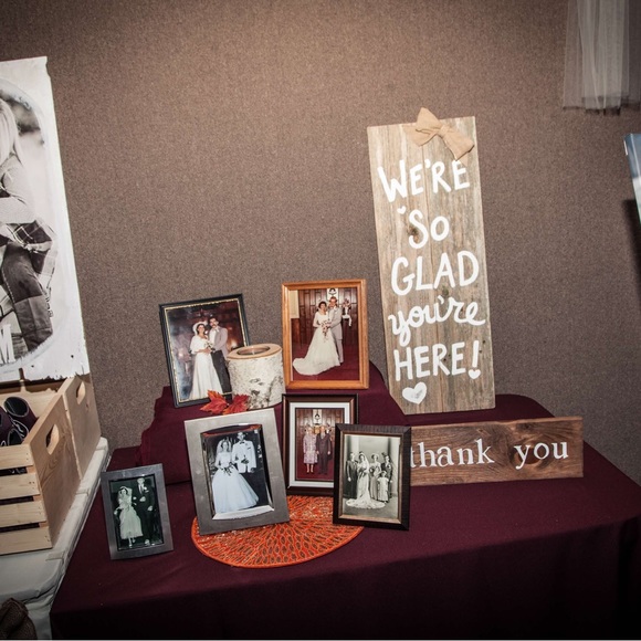 Wall Decor | Were So Glad Youre Here Rustic Sign With Burlap Bow | Poshmark